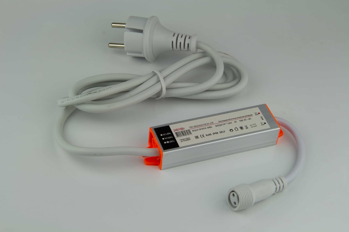 Импульсный источник питания TEAMPROF 220/24 В, 15 Вт, белый TPF ...