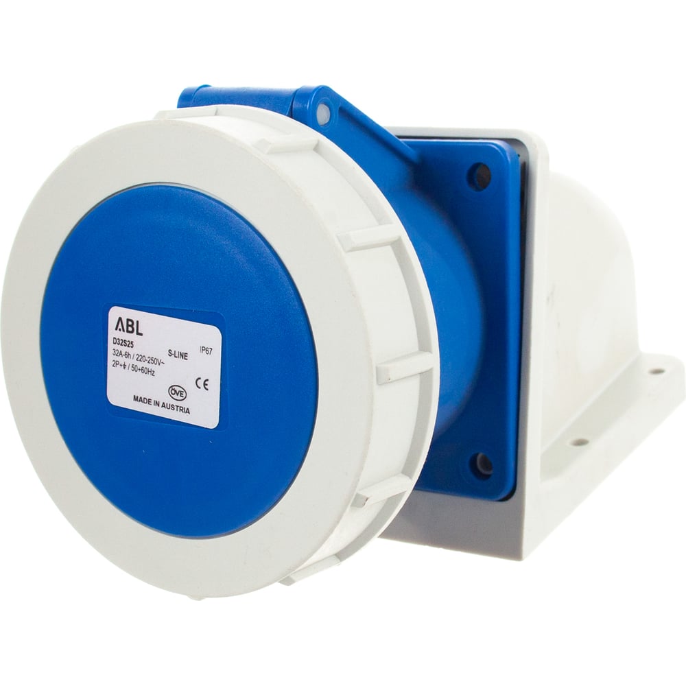 Розетка для монтажа на поверхность ABL 3Р 32А 230V, IP67 D32S25 ...