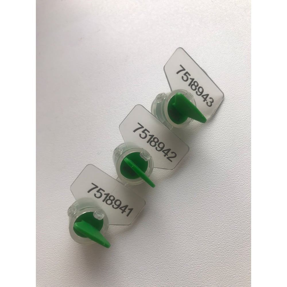 Пластиковая роторная номерная пломба Пломба.Ру цвет зеленый 50 шт. в ...