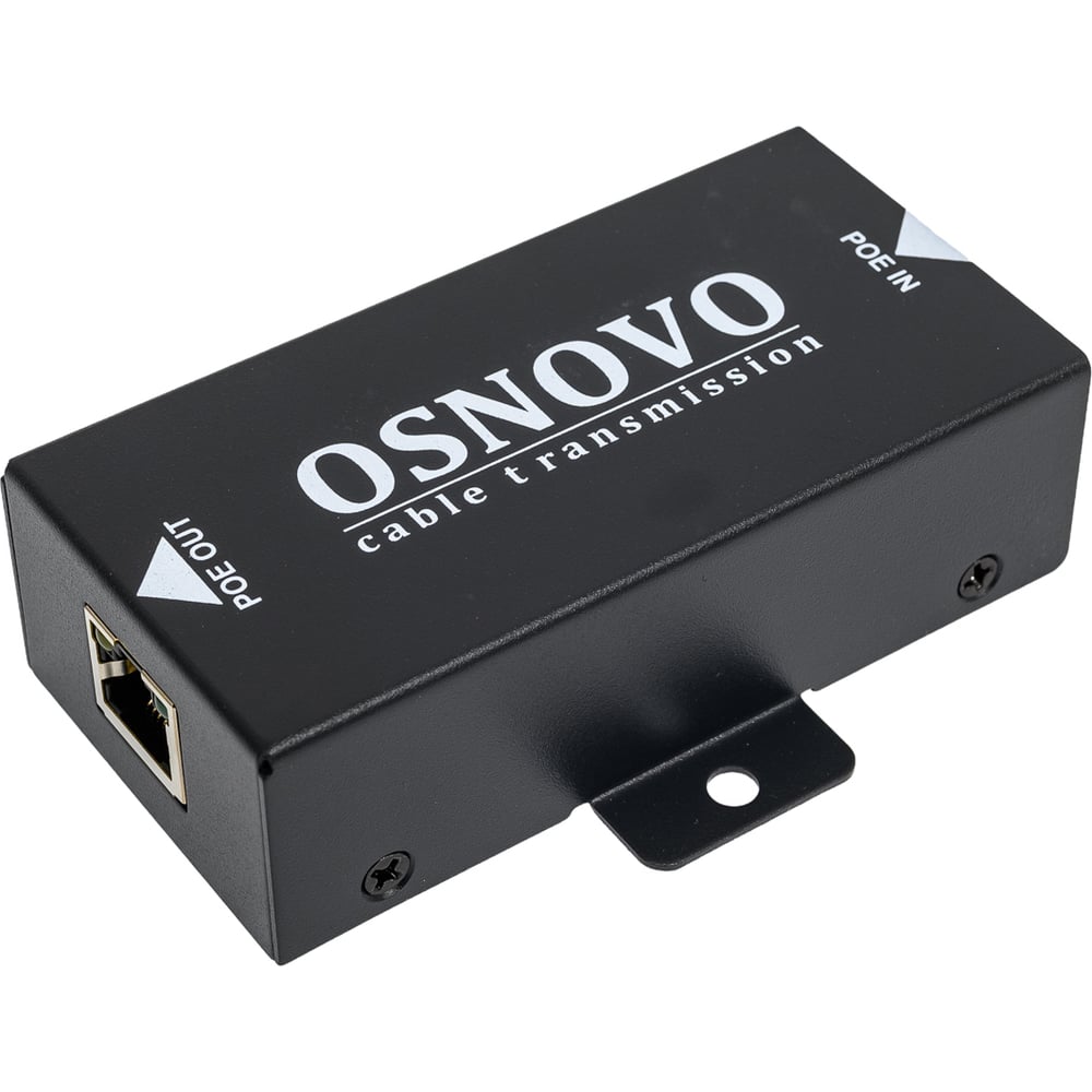 PoE удлинитель OSNOVO E-PoE/1G 10/100/1000M Gigabit Ethernet до 500м (до 22W). Увеличение ...