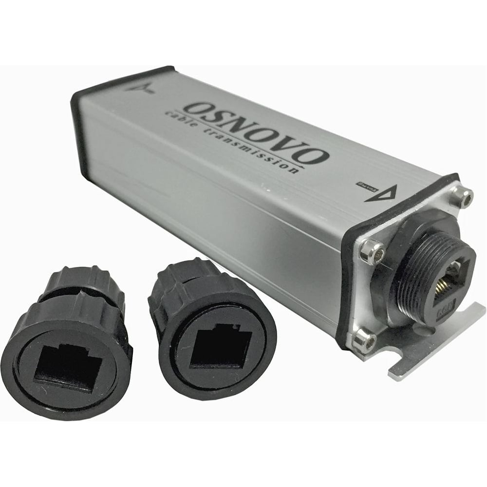 Уличный PoE удлинитель OSNOVO E-PoE/1GW 10/100/1000M Gigabit Ethernet до 500м (до 22W). sct0943 ...