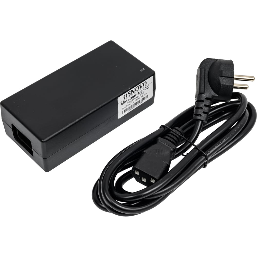 PoE-инжектор OSNOVO Midspan-1/650G 65W Gigabit Ethernet на 1 порт. sct1384 - выгодная цена ...