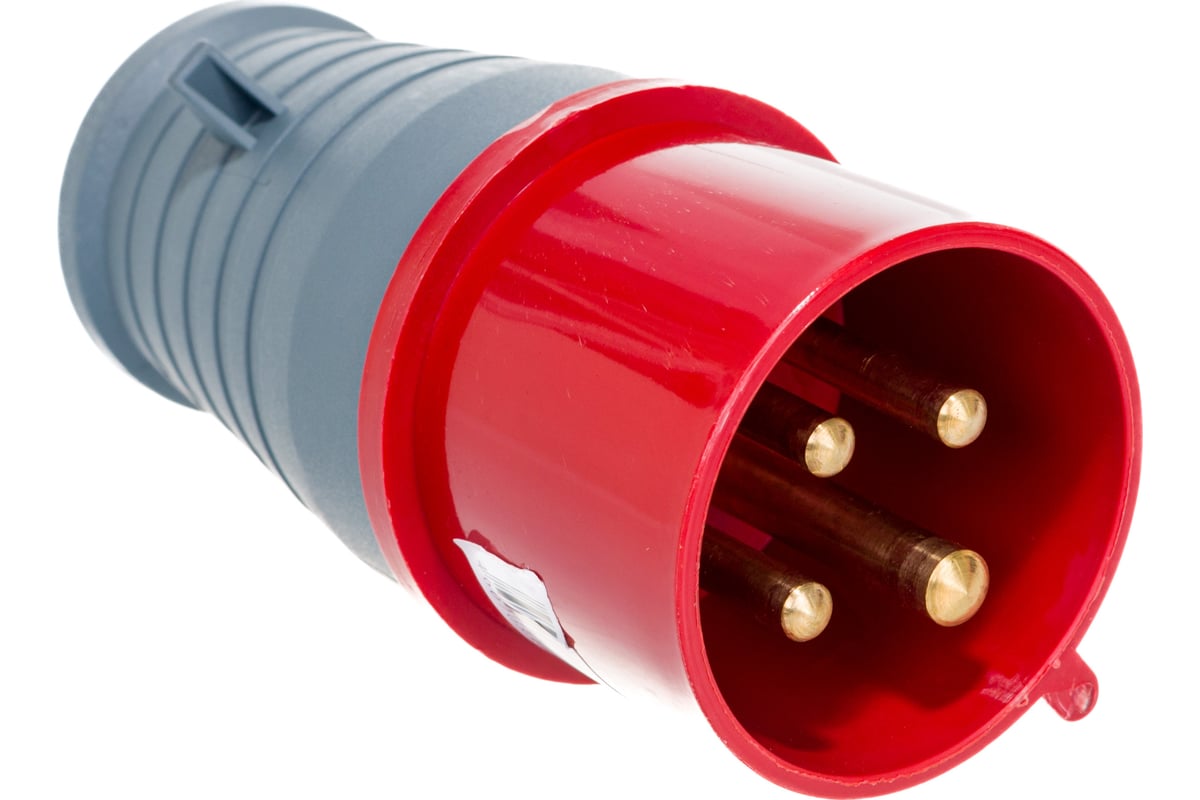 Электрическая кабельная вилка IEK 32А 3P+E 380В IP44 024 ИЭК PSR02-032 ...