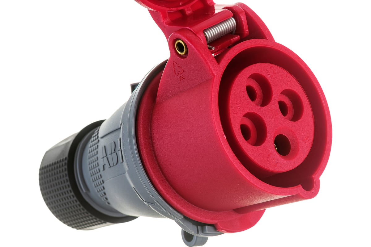 Кабельная розетка ABB Easy&Safe 316EC6, 16А, 3P+E, IP44, 6ч 2CMA102012R1000 - выгодная цена ...