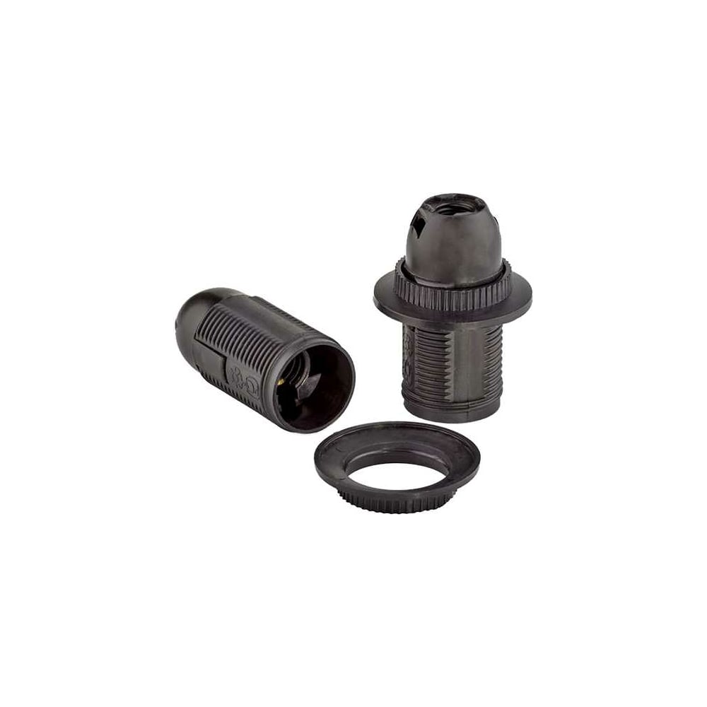 Патрон Пан Электрик E14 люстровый, с кольцом, черный 24525 4 - выгодная ...