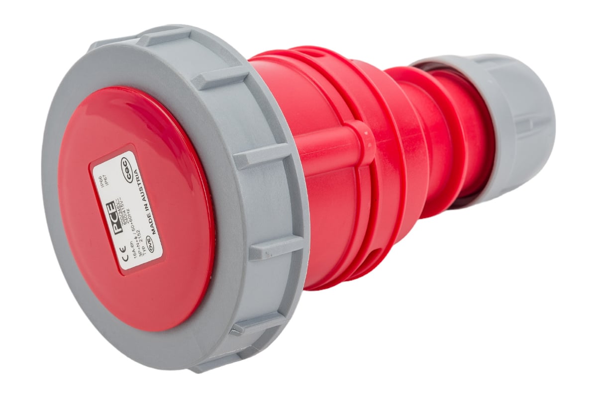 Кабельная розетка PCE 16А 400V 3P+N+E IP67 2152-6 - выгодная цена ...