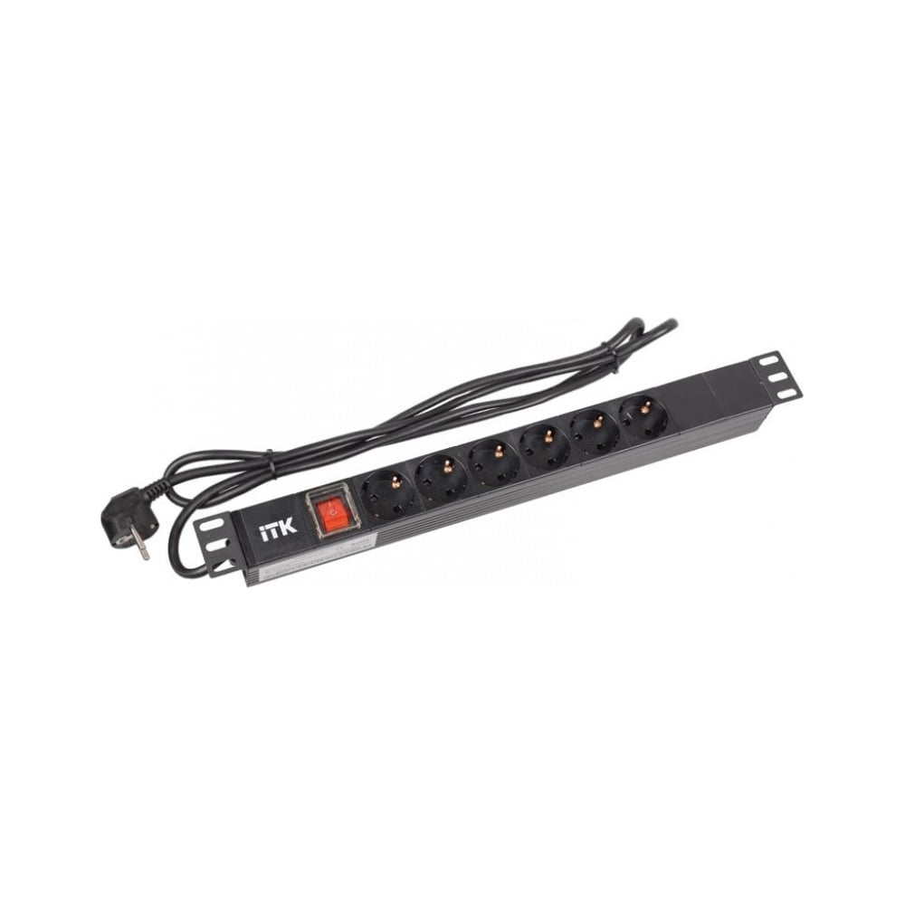 Блок розеток ITK 6-м PDU шнур 2м вилка DIN49441 PH12-6D1-P - выгодная ...