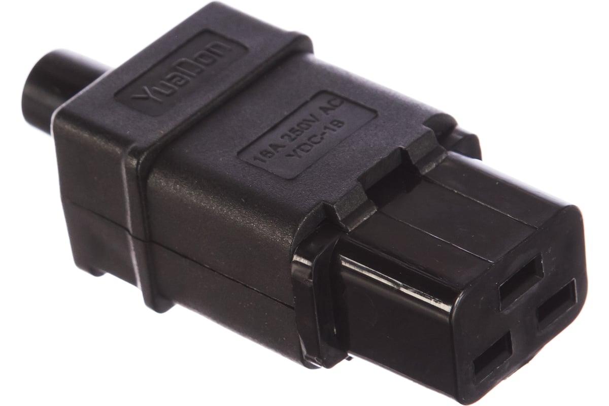 Электрическая кабельная вилка LANMASTER IEC 60320, C19, 16A 250V ...