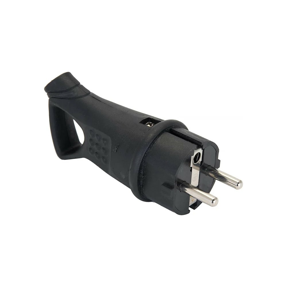 Угловая каучуковая вилка EKF с кольцом 230В 2P+PE 16A IP44 RPS-017-16-230-44 - выгодная цена ...