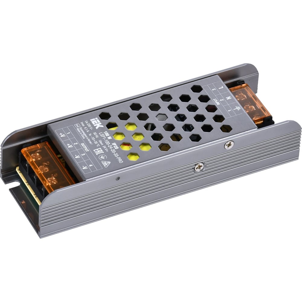 Драйвер IEK led ипсн-pro 100вт 24в клеммы ip20 LSP1-100-24-20-33-PRO ...