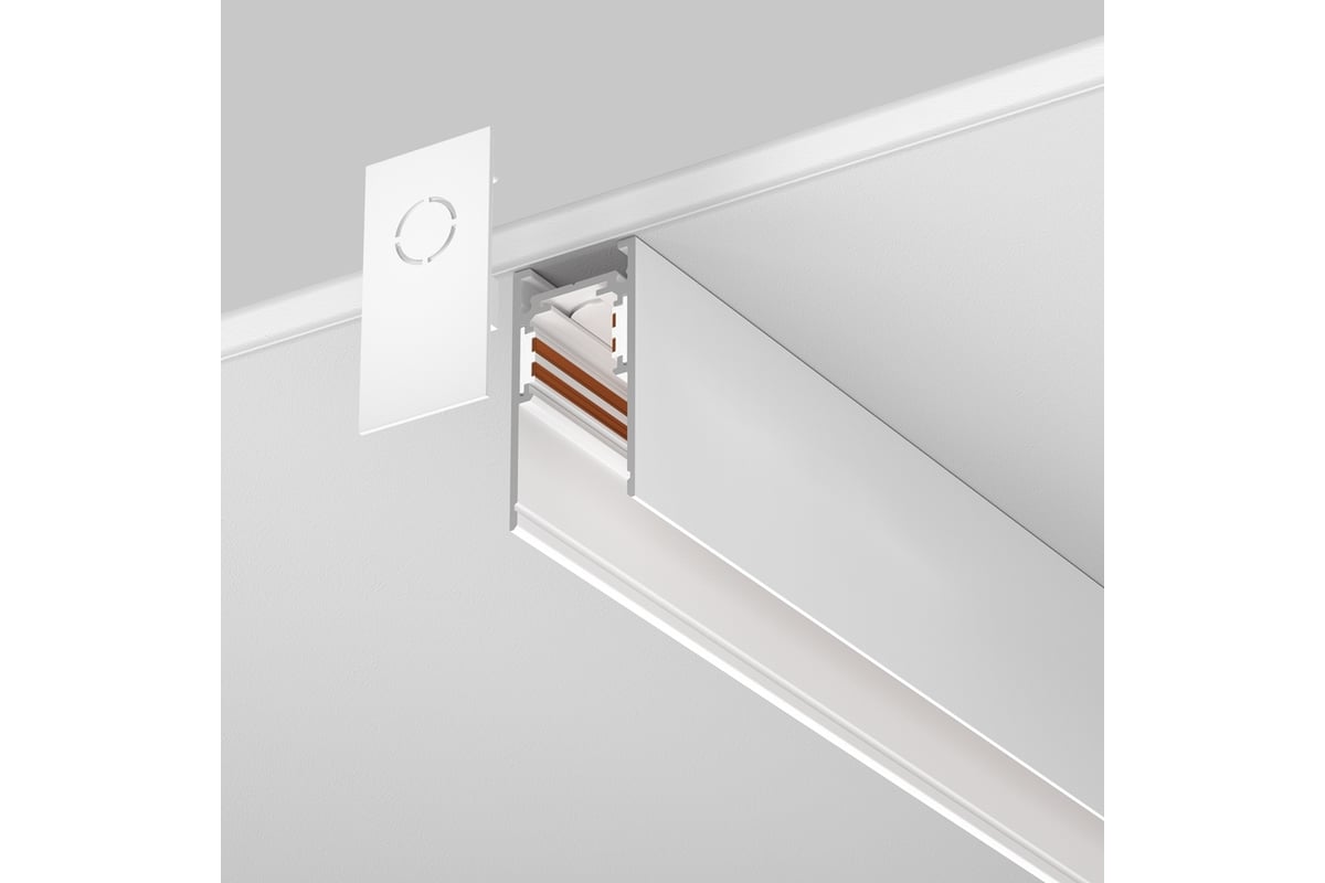 Шинопровод MAYTONI exility 3м, накладной/подвесной белый TRX034-413W ...