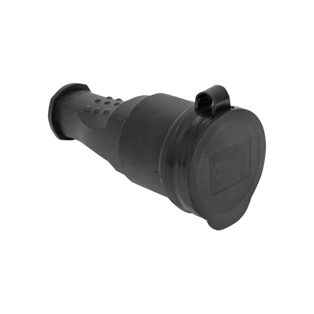 Переносная каучуковая розетка EKF с защитной крышкой 230В 2P+PE 16A ...