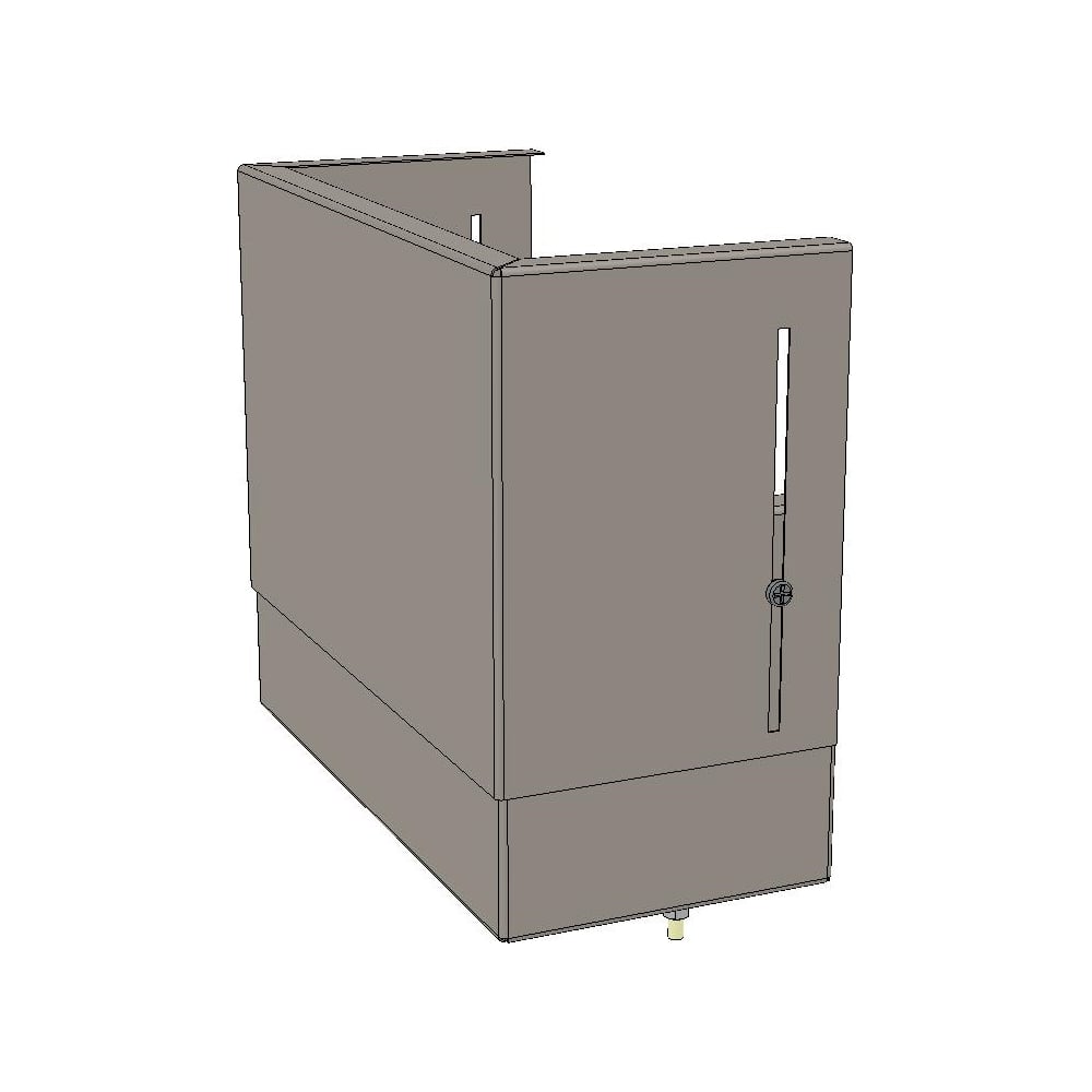 Верхний цоколь EKF с компенсатором 560х300х150 Basic 2 шт uerm-slide ...