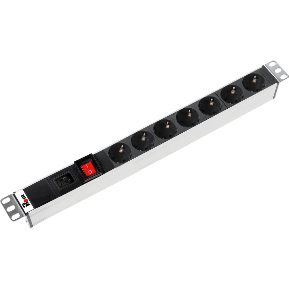Блок розеток REM Rem-16 с выключателем, 7 Shuko, вход IEC 60320 C20 ...