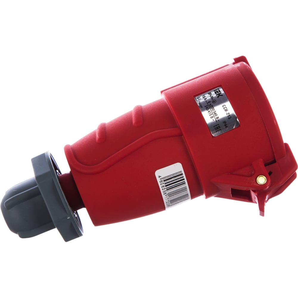 Переносная розетка IEK ССИ-215, 16А-6ч/200/346-240/415В, 3Р+РЕ+N, IP44 ...