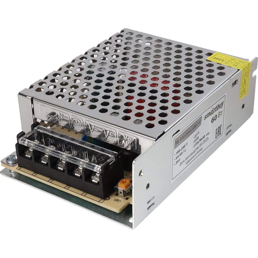 Драйвер Smartbuy LED IP20-60W, для LED ленты, 24V SBL-IP20-Driver-24V ...