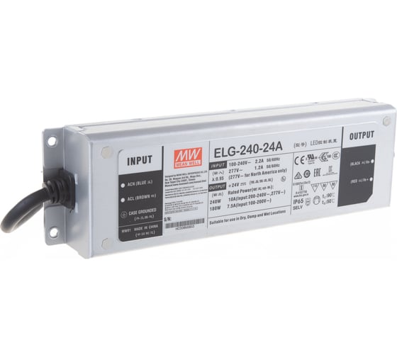 Источник питания Mean Well AC/DC ELG-240-24A Т02590415 - выгодная цена ...