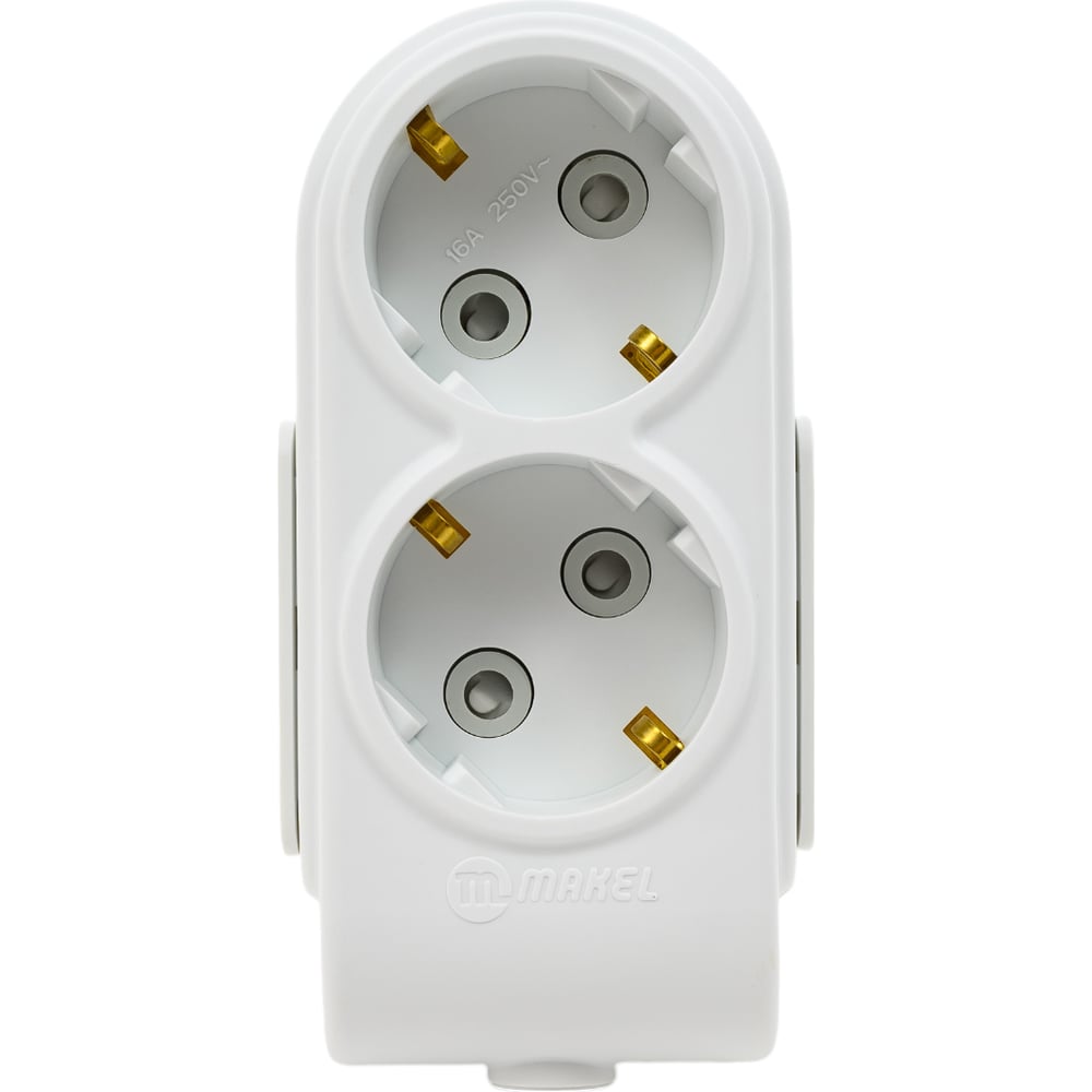 Колодка удлинителя Makel 2-м с заземлением защитные шторки N2210000 ...