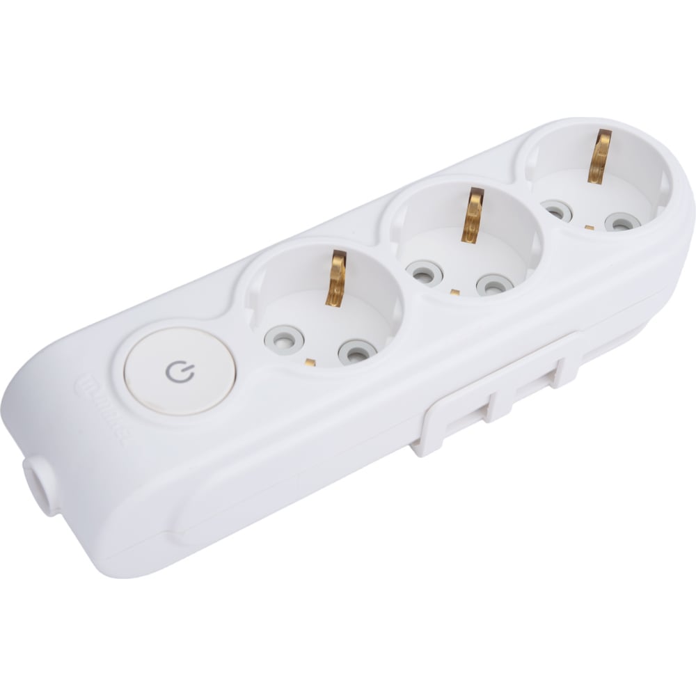 Колодка удлинителя Makel 3-м с заземлением защитные шторки с выключателем N3310000 - выгодная ...