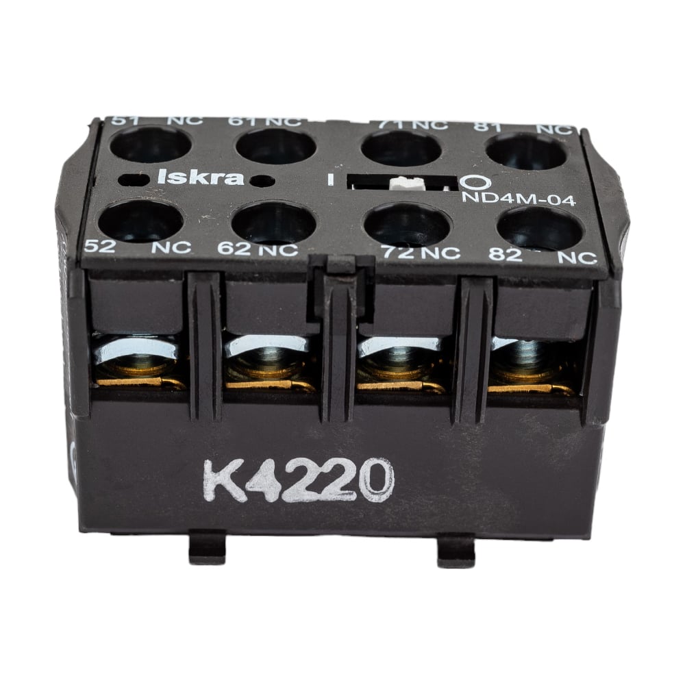 Блок-контакт Iskra для миниконтакторов ND4M-04 УТ-00019719 - выгодная ...