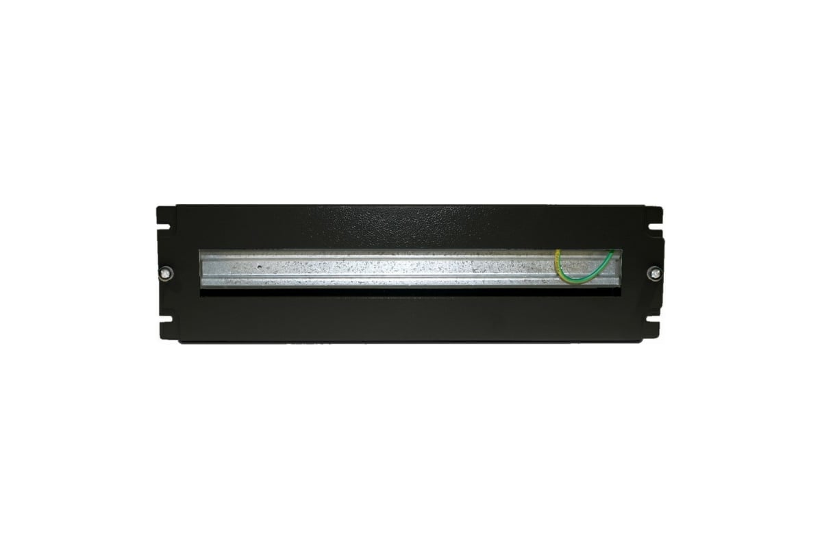 Панель с DIN-рейкой Hyperline BPB19-PS-3U-RAL9005 с регулируемой ...