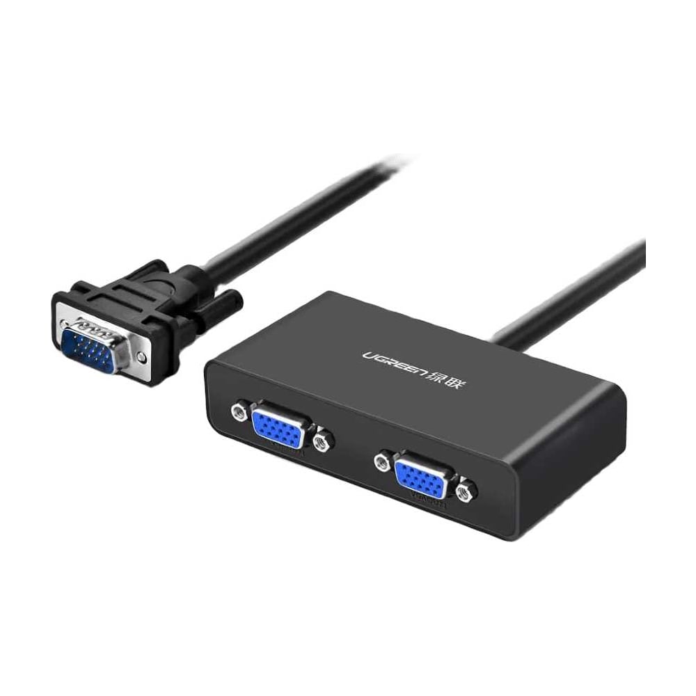 Сплиттер Ugreen 1_2 VGA splitter. цвет черный 20918_ - выгодная цена, отзывы, характеристики ...