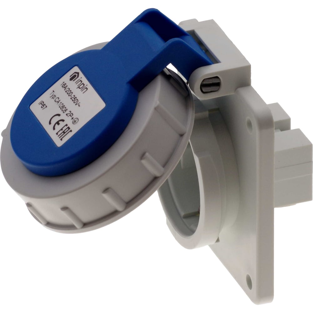 Розетка встраиваемая INPIN Schuko 16A/230V/2P+E/IP67 CA10808 - выгодная ...
