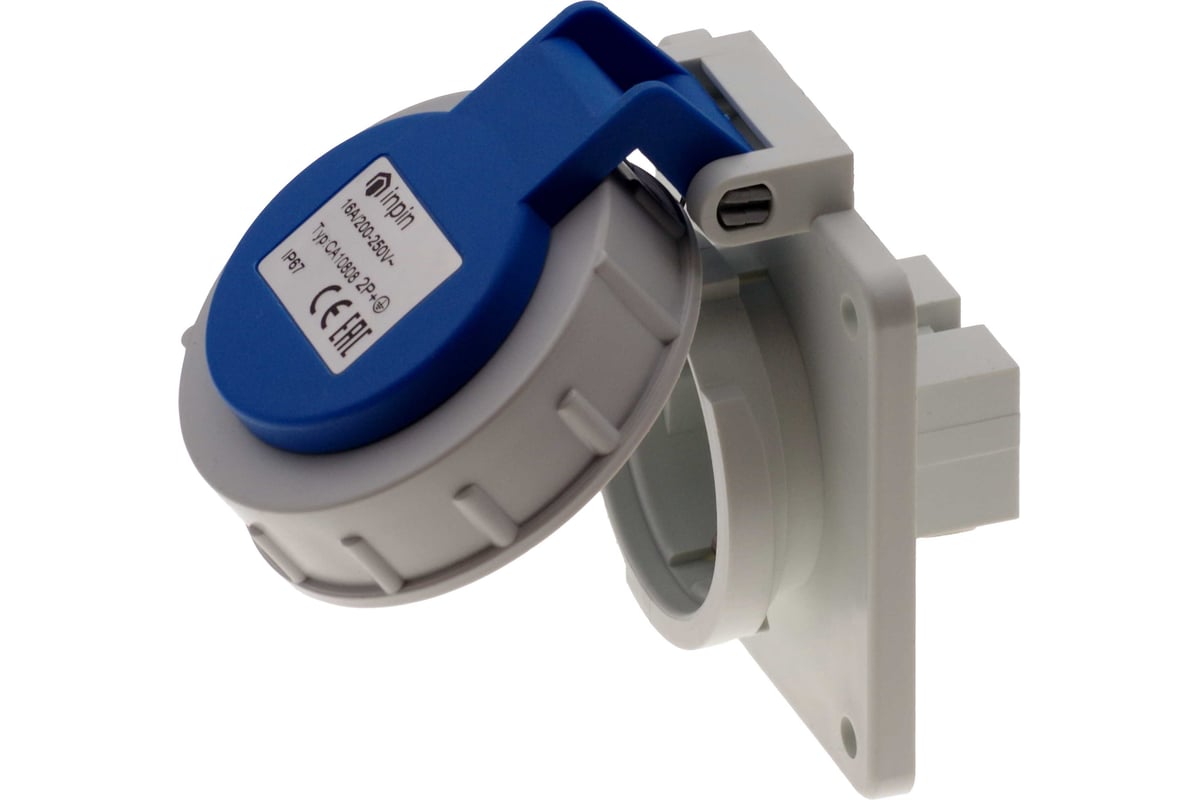Розетка встраиваемая INPIN Schuko 16A/230V/2P+E/IP67 CA10808 - выгодная ...