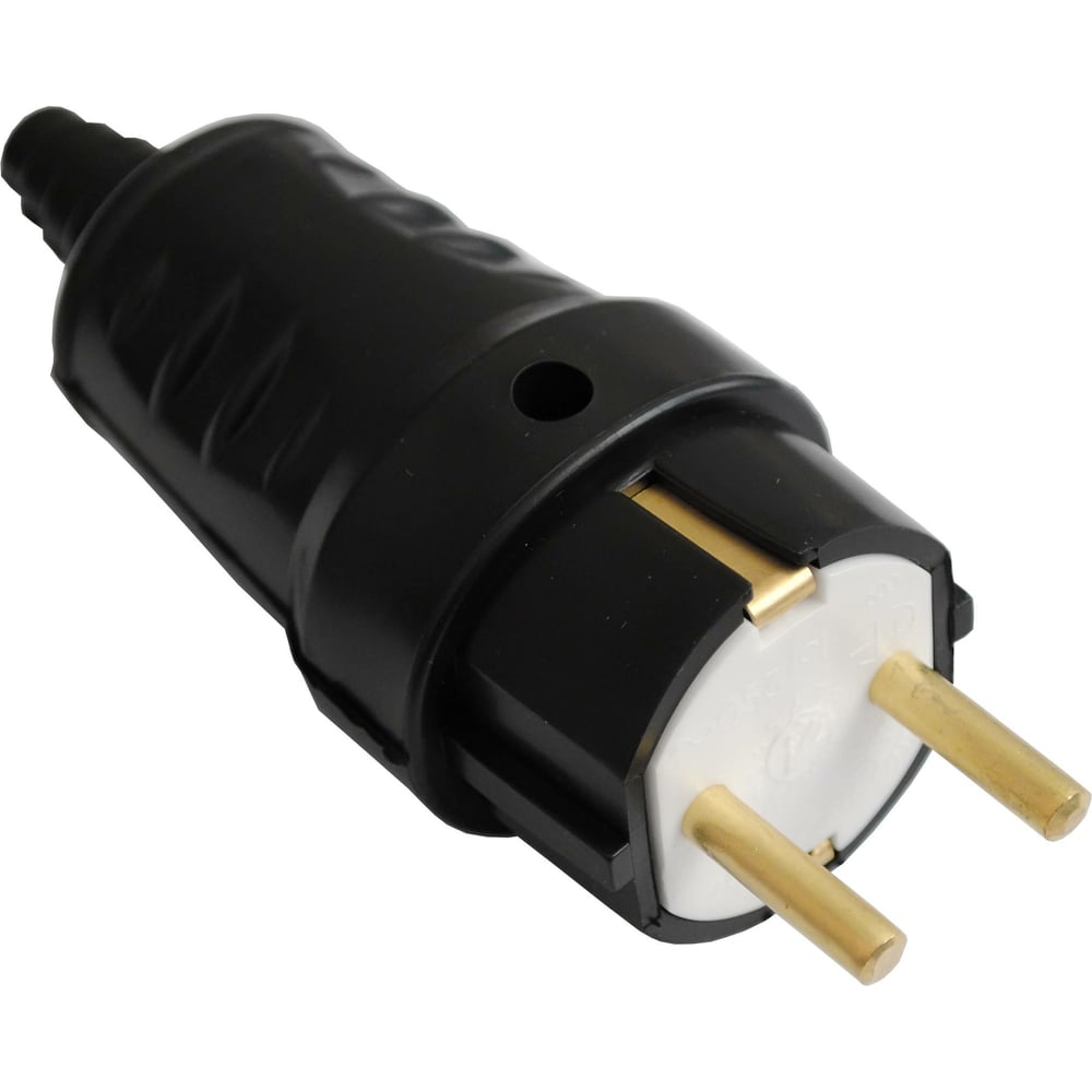 Вилка Bylectrica штепсельная с заземляющим контактом каучук, В16-362 ...