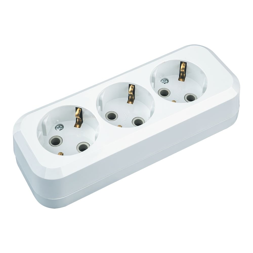 Колодка Navigator 61 584 NCA-BL01-03-E-WH 3гн с/з АБС пластик 61584 ...