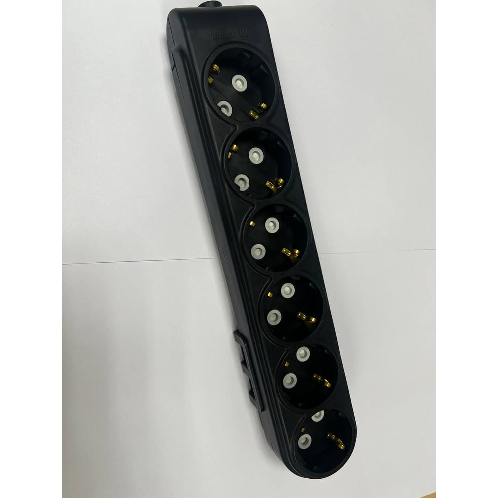 Колодка нового поколения MAKEL 6 ГНЕЗД С ЗАЩИТОЙ ОТ ДЕТЕЙ С/З C МОНТАЖНЫМ АППАРАТОМ ЧЕРНЫЙ ...