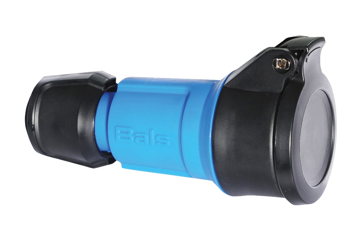 Кабельная розетка Bals Schuko 16A, 3p, 250V, IP54, синий MULTI-GRIP 1 ...