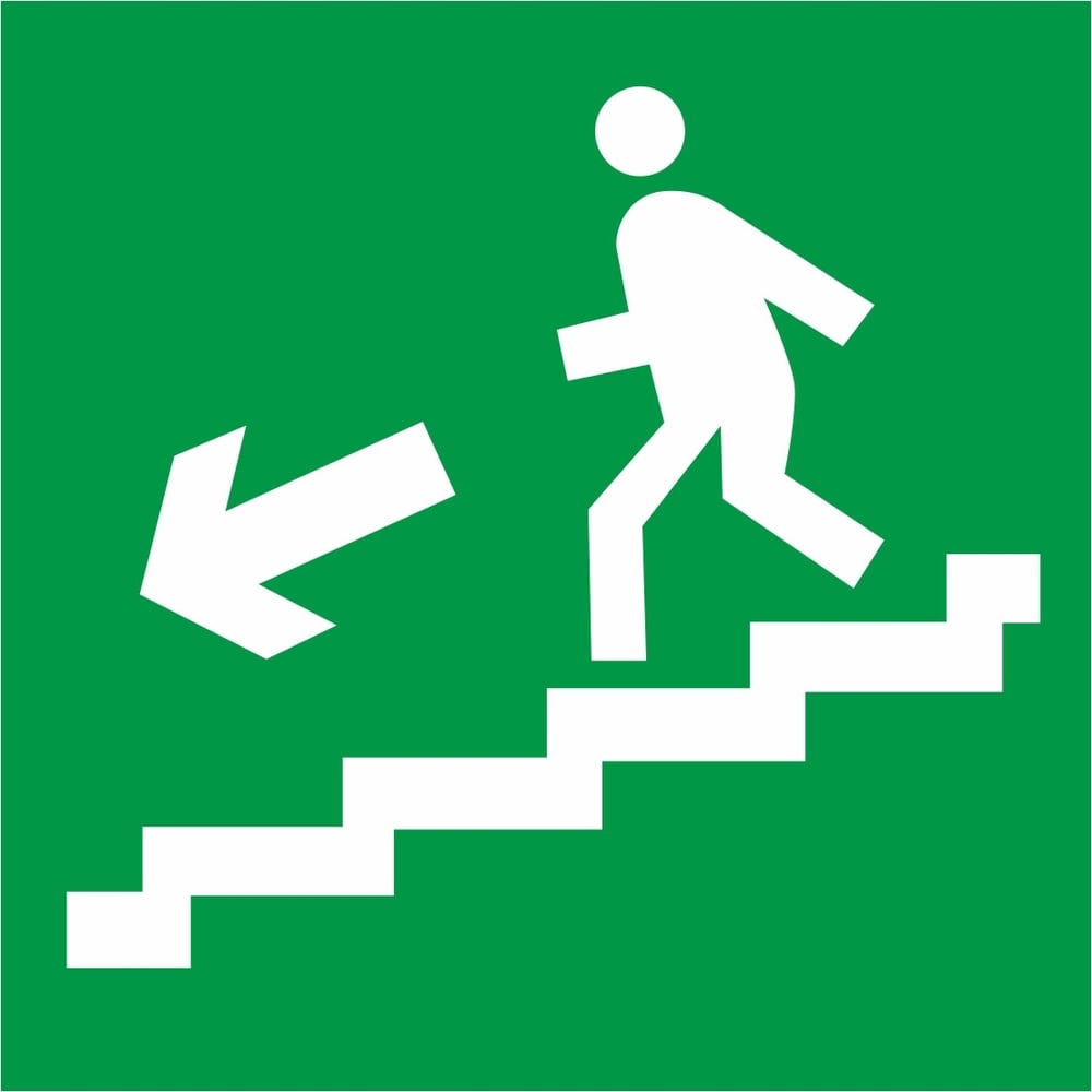 Направление к эвакуационному выходу по лестнице вниз PALITRA TECHNOLOGY ...