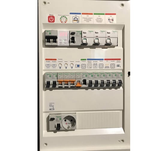 Набор наклеек на электрощит Маркировка 220 для электрических щитов до ...