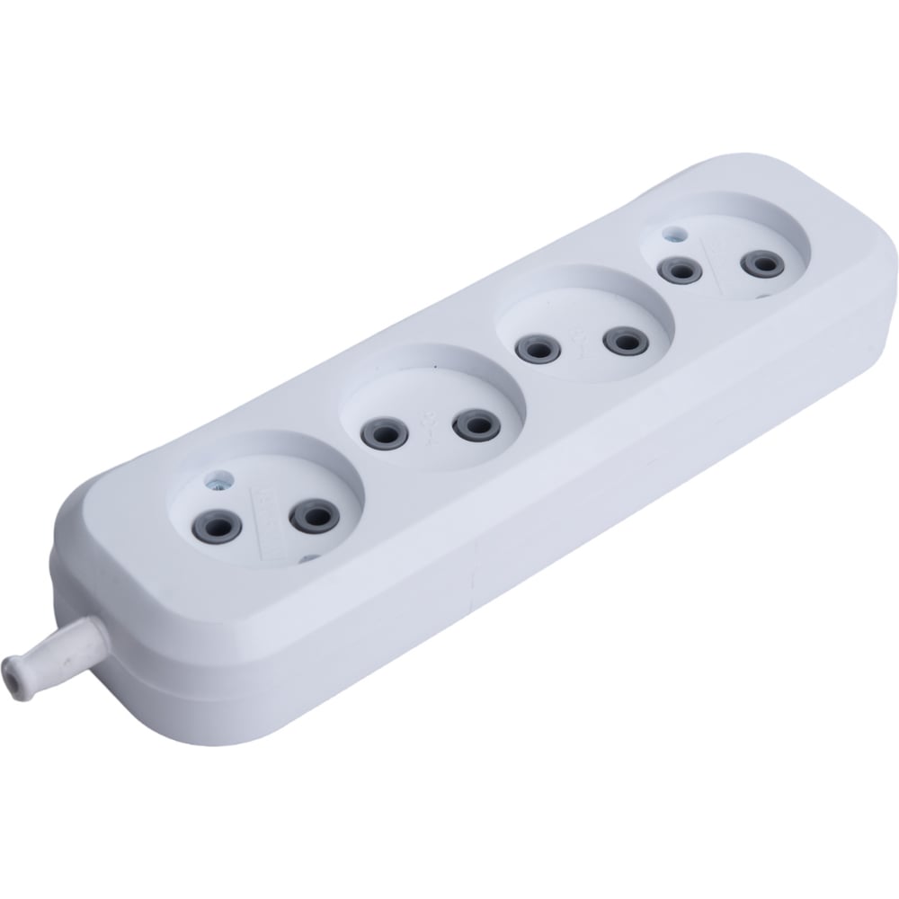 Розеточная колодка PROCONNECT 4 гнезда без заземления Эконом 11-8714 ...