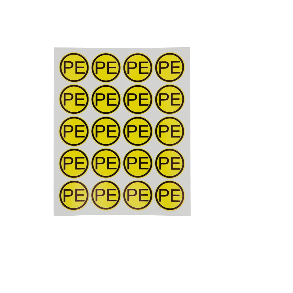 Наклейка знак электробезопасности PE REXANT 20 мм 100 шт 55-0004 ...