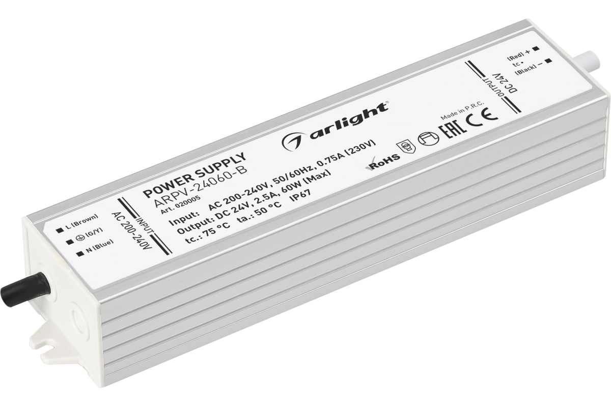 Блок питания Arlight ARPV-24060-B 020005 - выгодная цена, отзывы ...
