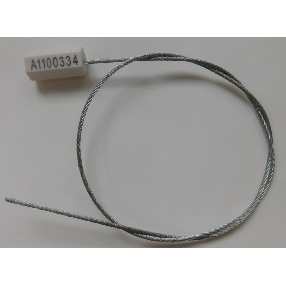 Тросовая пломба Пломба.Ру D1,8 мм., L500 мм. Цвет белый 10 шт. Призма ...