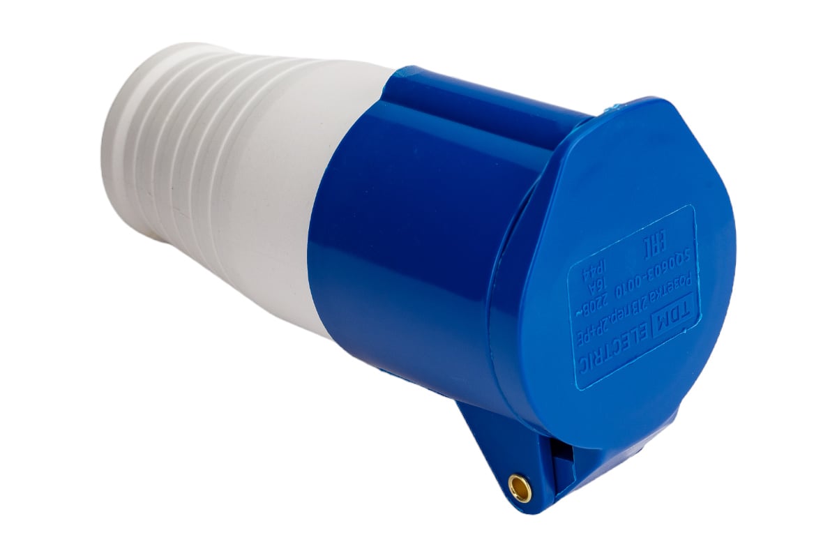 Переносная розетка 213 2Р+РЕ 16А 220В IP44 TDM SQ0603-0010 - выгодная ...