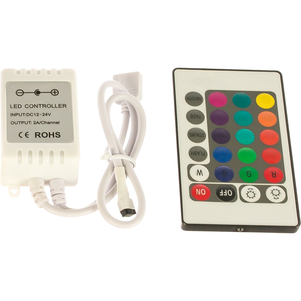 RGB-контроллер с ИК-управлением ELF IR24S 12В, 2A/канал IR24S ...