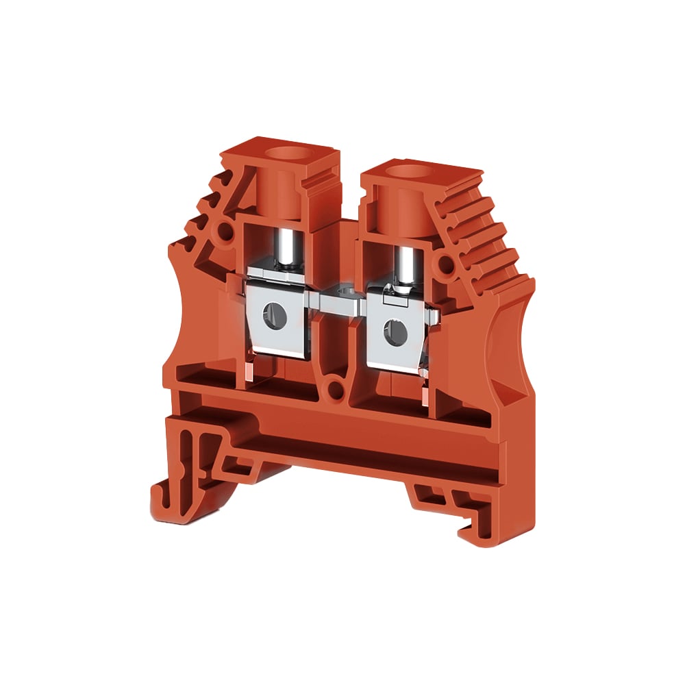 Клеммник на DIN-рейку Klemsan 6мм.кв., красный; AVK6 100 шт. 0.0.0.3 ...