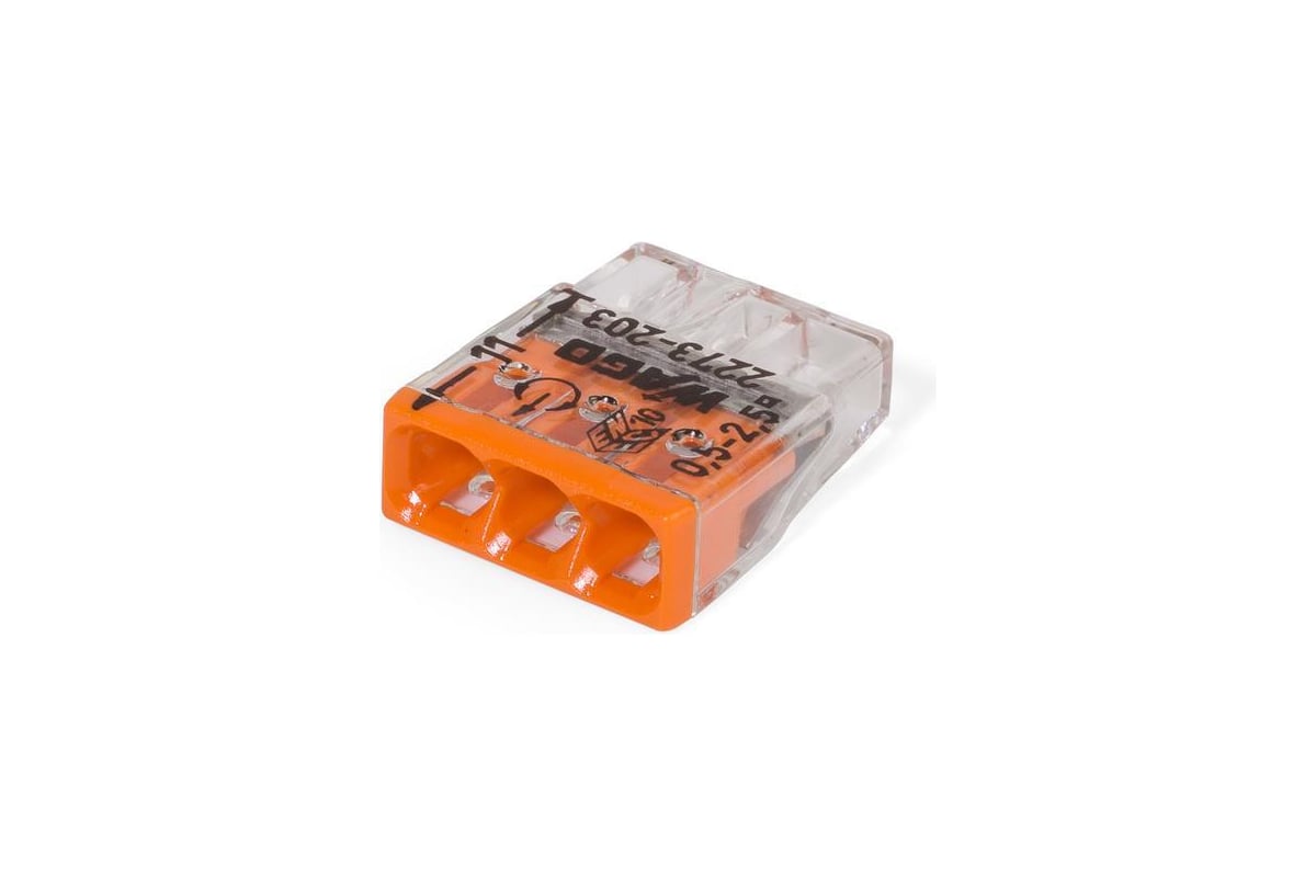 Клеммы WAGO 2273-203, 3Х2,5мм2, упаковка 100шт 60936 - выгодная цена ...