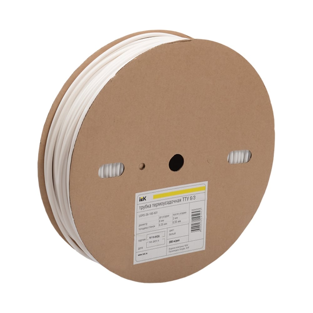 Трубка термоусаживаемая IEK ТТУ, 50/25, 25м/в роллах, ИЭК, красная UDRS ...