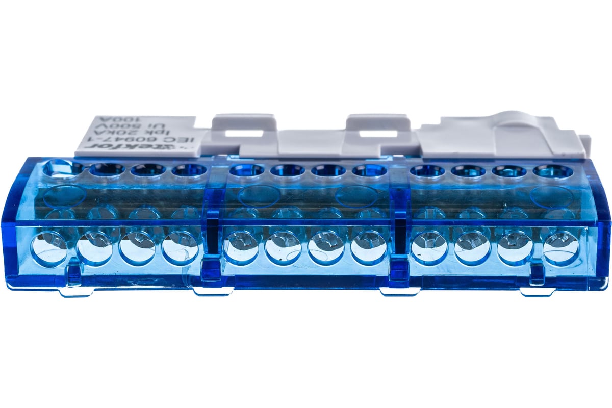 Изолированная нулевая шина Tekfor KSN-6-6x9-12 BLUE 06-07-002 ...
