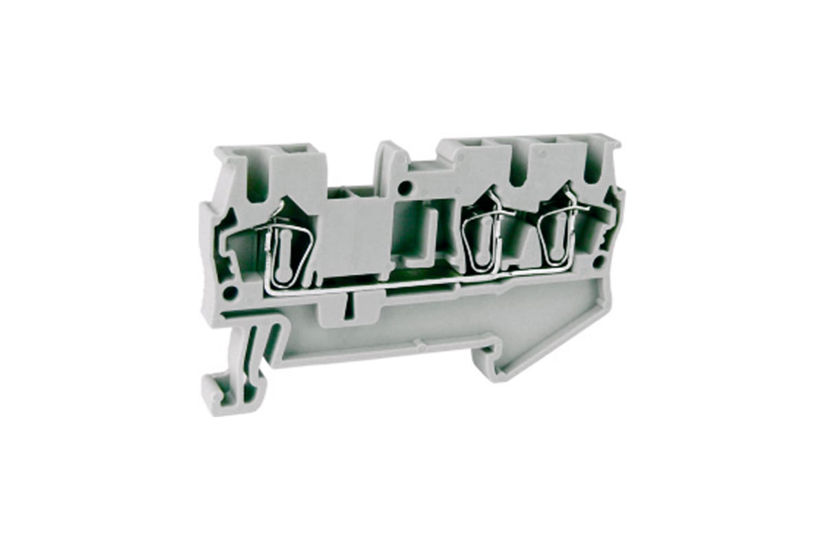 Пружинная клемма UPUN UJ5-2.5/1x2E на DIN рейку, проходная, 100 шт 421280 - выгодная цена ...