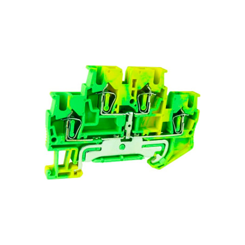 Пружинная заземляющая двухуровневая клемма UPUN UJ5-2.5/2-2JDE, 60 шт 421310 - выгодная цена ...
