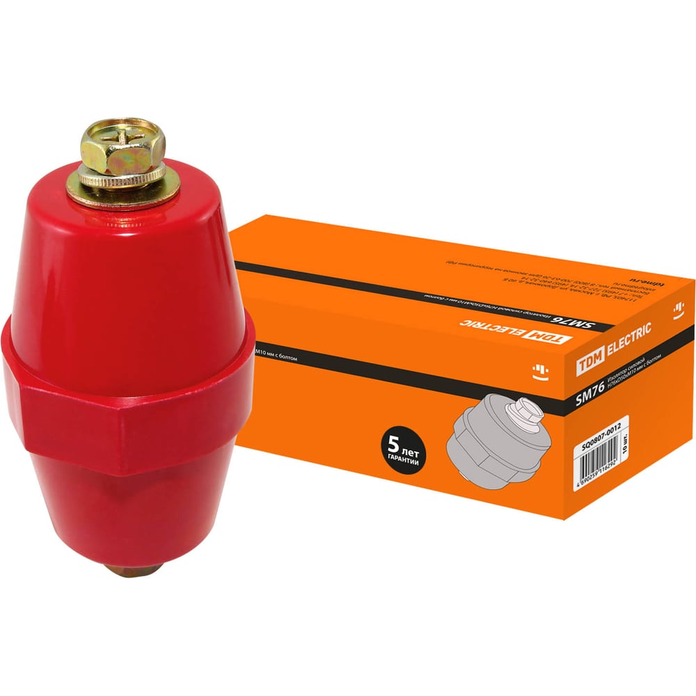 Силовой изолятор с болтом TDM SM76 H76xD50xM10мм SQ0807-0012 - выгодная ...