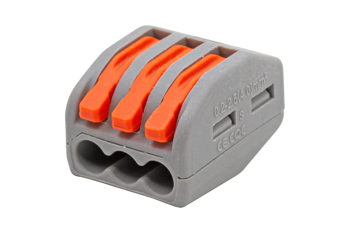 Клемма соединительная Very 3-х проводная, 400В, 32А, 5 шт., (уп.) 00-1 ...