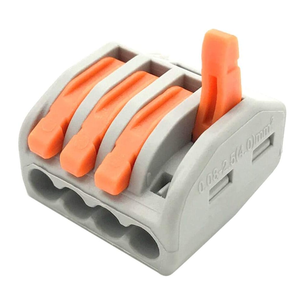 Клемма соединительная с рычажками SLP electrics PCT-214 10шт в пакете ...