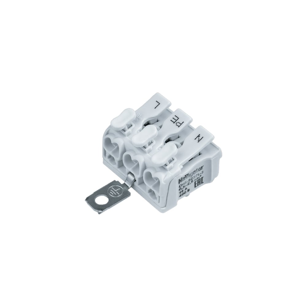 Монтажная клемма Navigator 61 692 NTC-CMK-923PLG-3-50 50 штук/упаковка ...